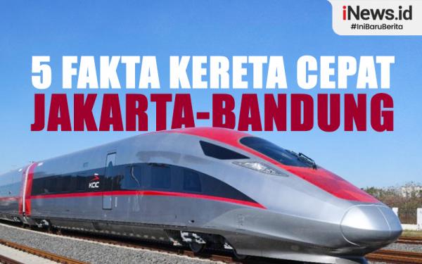 Infografis Daftar 5 Fakta Kereta Cepat Jakarta-Bandung