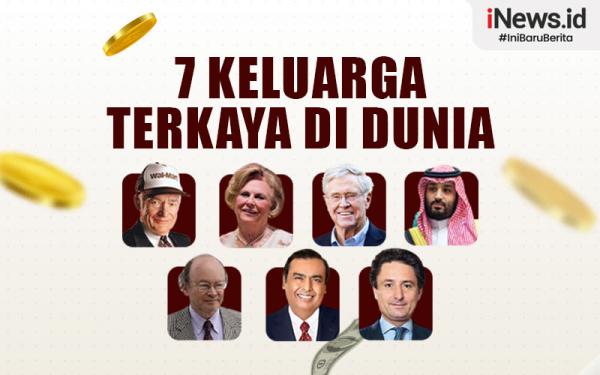 Infografis 7 Keluarga Terkaya di Dunia
