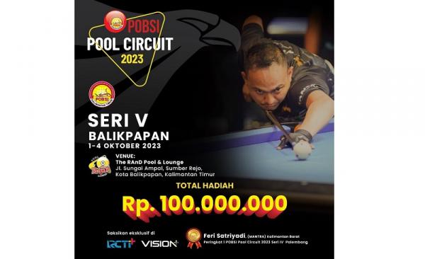 POBSI Pool Circuit 2023 Seri V Balikpapan, Pebiliar Terbaik Indonesia Saling Sikut