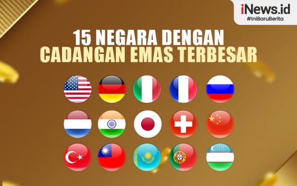 Infografis 15 Negara dengan Cadangan Emas Terbesar di Dunia Infografis 15 Negara dengan Cadangan Emas Terbesar di Dunia