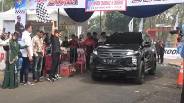 Bacaleg Partai Perindo Andi Asmara Gelar Drag Race dan Drag Bike Championship 2023 di Palembang
