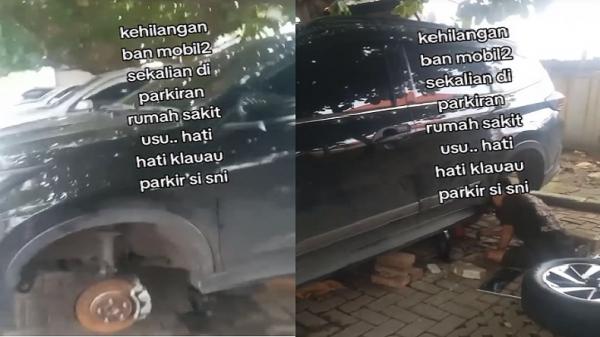 Viral Warga Medan Curhat ke Bobby Nasution, 2 Ban Mobil Dicuri di Parkiran Rumah Sakit USU