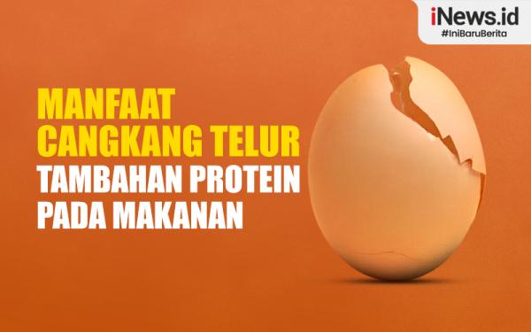 Infografis Manfaat Cangkang Telur dalam Makanan