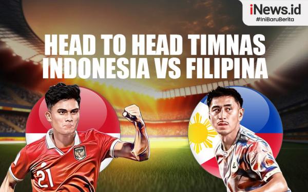 Infografis Head to Head Timnas Indonesia Vs Filipina