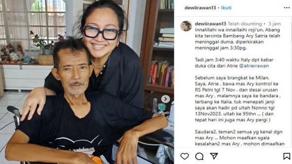 Kabar Duka Putra Mendiang Ade Irawan Meninggal