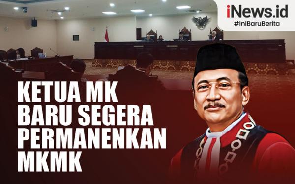 Infografis Ketua MK Baru Segera Permanenkan MKMK