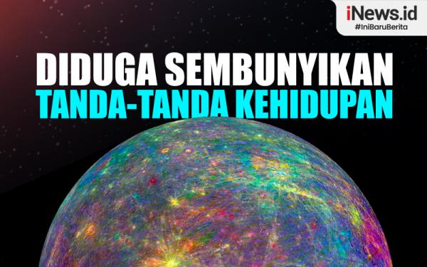 Infografis Merkurius Diduga Sembunyikan Tanda-Tanda Kehidupan