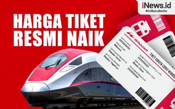 Infografis Harga Tiket Kereta Cepat Whoosh Resmi Naik!