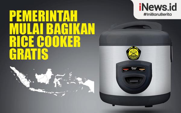 Infografis Pemerintah Mulai Bagikan Rice Cooker Gratis