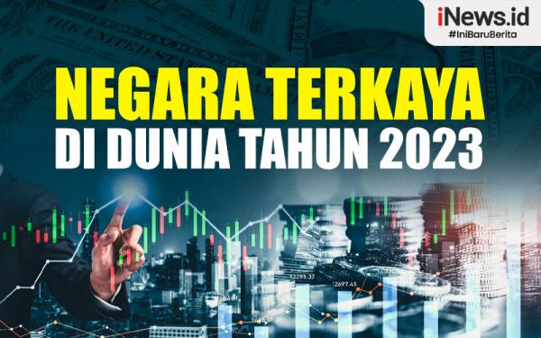 Infografis Daftar Negara Terkaya di Dunia Tahun 2023