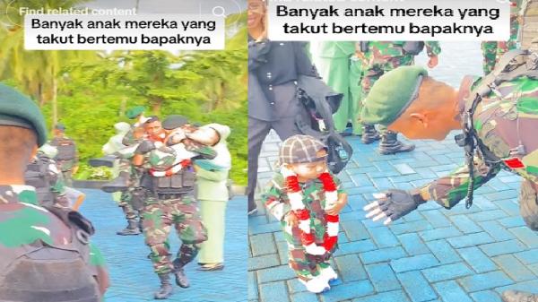 Momen Haru Anggota TNI Lama Tugas di Papua Kembali Pulang, Anak Nangis ... Momen Haru Anggota TNI Lama Tugas di Papua Kembali Pulang, Anak Nangis ...