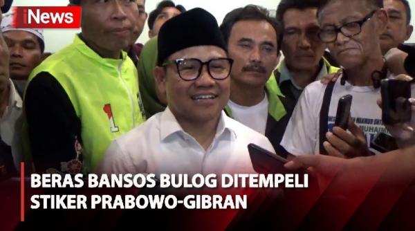 Beras Bansos Bulog Ditempeli Stiker Prabowo-Gibran, Cak Imin: Jangan ... Beras Bansos Bulog Ditempeli Stiker Prabowo-Gibran, Cak Imin: Jangan ...