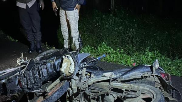 Kecelakaan 2 Motor Adu Banteng di Distrik Wesaput, 1 Orang Tewas