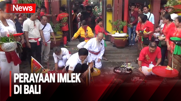 Uniknya Perayaan Imlek di Bali, Kirab Ritual Tolak Bala Keliling Kuta Uniknya Perayaan Imlek di Bali, Kirab Ritual Tolak Bala Keliling Kuta