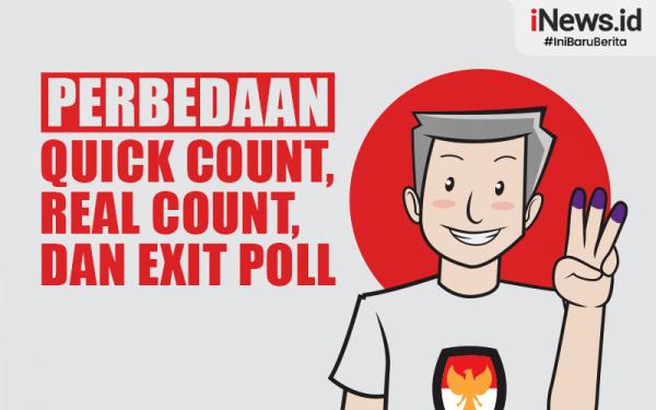 Infografis Perbedaan Quick Count, Real Count, dan Exit Poll Infografis Perbedaan Quick Count, Real Count, dan Exit Poll