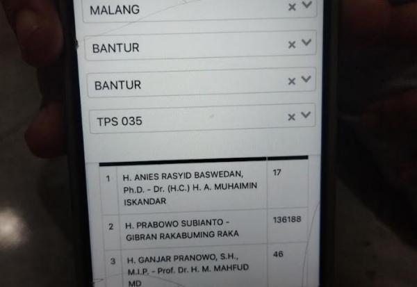 Prabowo-Gibran Raih 136.000 Suara Hanya dari 1 TPS di Malang, KPU: Salah Input