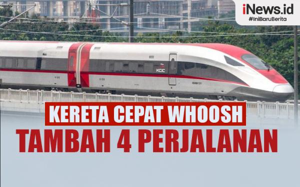 Infografis Kereta Cepat Whoosh Tambah 4 Perjalanan Mulai Hari Ini