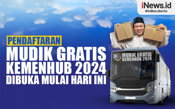 Infografis Cara Daftar Mudik Gratis Kemenhub 2024