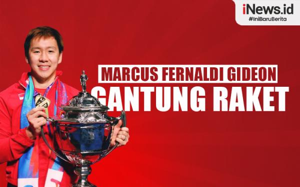 Infografis Marcus Fernaldi Gideon Pensiun dari Bulu Tangkis!