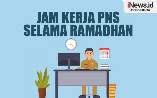 Infografis Aturan Jam Kerja PNS Selama Bulan Ramadhan