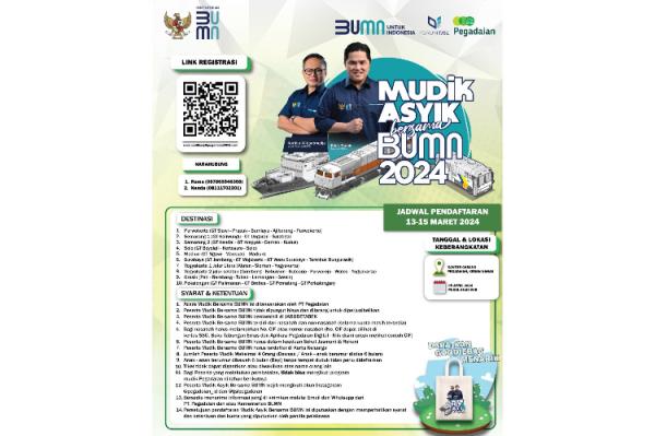 Pegadaian Kembali Gelar Program Mudik Asik bersama BUMN, Siap-siap Daftar!
