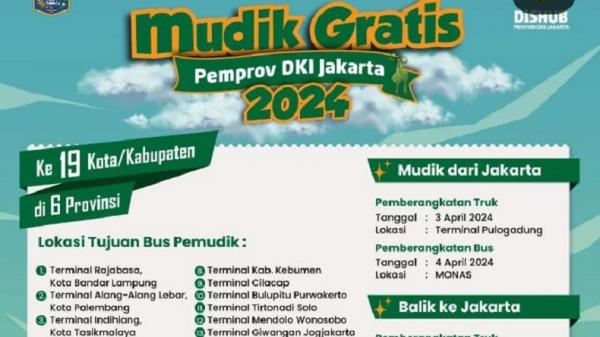 Siap-siap, Pendaftaran Mudik Gratis Pemprov DKI Dibuka Besok!