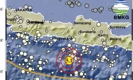 Gempa Terkini M5,0 Guncang Gunungkidul, BMKG: Tidak Berpotensi Tsunami