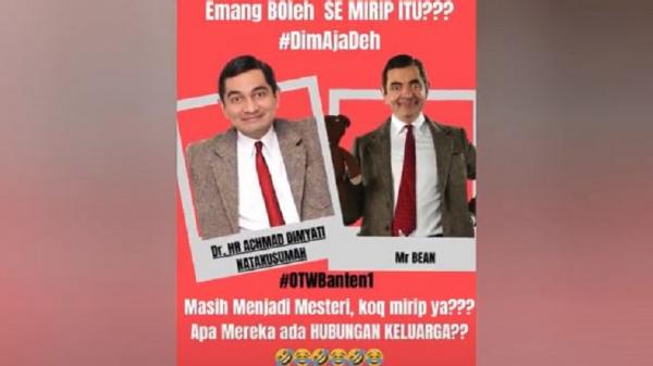 Viral Suami Bupati Pandeglang Mirip Mr Bean: Emang Boleh Semirip Itu?