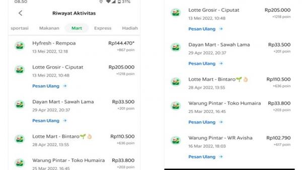 Cara Melihat Total Pengeluaran di Grab dalam Setahun