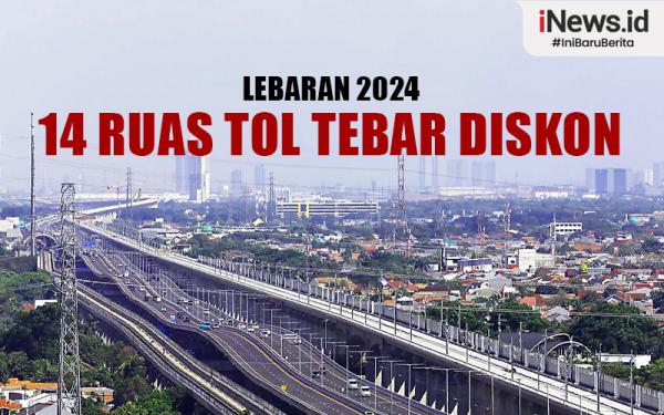 Infografis 14 Ruas Tol yang Beri Diskon Tarif di Periode Lebaran 2024
