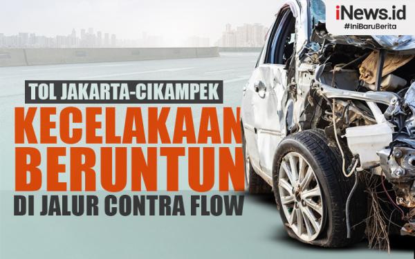 Infografis Kecelakaan Beruntun di Tol Jakarta-Cikampek, Tewaskan 12 Orang!
