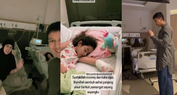 Momen Sonny Septian dan Keluarga Lebaran di Rumah Sakit, Tangan Istri ...