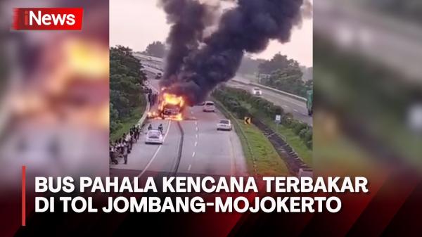 Bus Pahala Kencana Terbakar di Tol Jombang-Mojokerto, Polisi Ungkap Penyebabnya