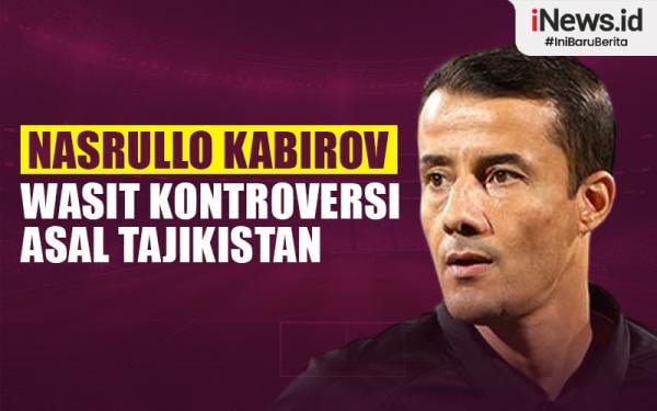 Infografis Biodata dan Agama Wasit Kontroversi Asal Tajikistan Nasrullo Kabirov