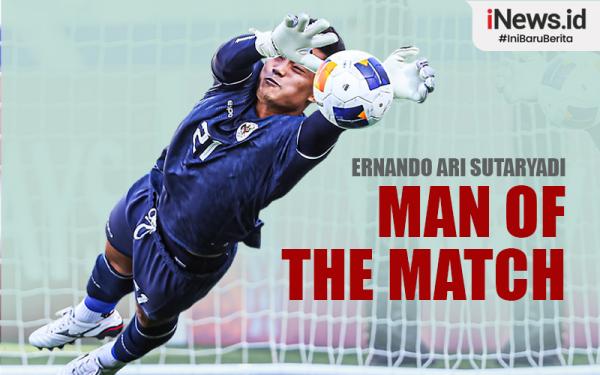 Infografis Ernando Ari Man of the Match Timnas Indonesia U-23 vs Australia