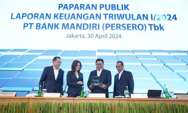 Laba Bank Mandiri Tumbuh 1,13 Persen jadi Rp12,7 Triliun di Kuartal I 2024