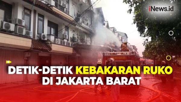 Si Jago Merah Lahap Ruko di Jakarta Barat, 13 Unit Damkar Dikerahkan