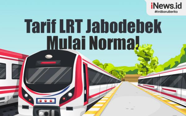 Infografis Tarif LRT Jabodebek Kembali Normal