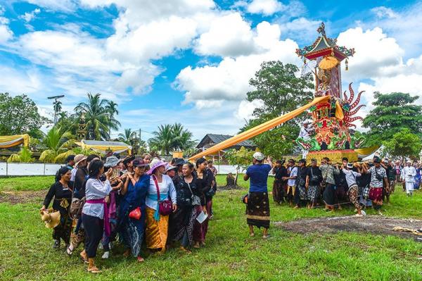 Prosesi Ngaben Massal Umat Hindu se-Sumatera