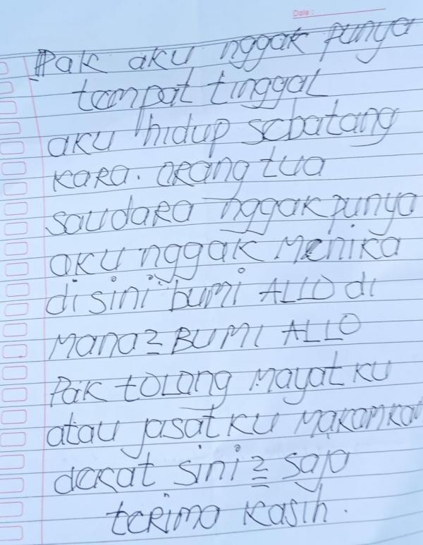 Merinding, Ini Isi Surat Wasiat Pria di Bojonegoro Tewas Tertabrak ... Merinding, Ini Isi Surat Wasiat Pria di Bojonegoro Tewas Tertabrak ...