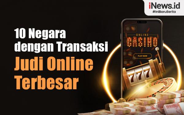 Infografis 10 Negara dengan Transaksi Judi Online Terbesar 2024