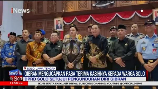 DPRD Solo Setujui Pengunduran Diri Gibran sebagai Wali Kota, Siapa Penggantinya?