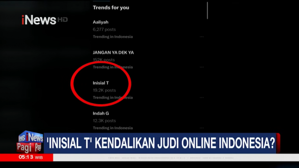 Siapakah Inisial 'T' Kendalikan Judi Online Indonesia?