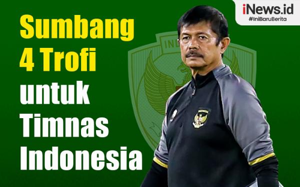 Infografis Daftar 4 Trofi Indra Sjafri untuk Timnas Indonesia