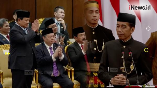 Reaksi Prabowo ketika Jokowi Singgung Tongkat Estafet Pemerintahan