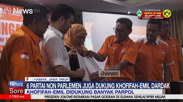 8 Parpol Mengusung Khofifah dan Emil Dardak 8 Parpol Mengusung Khofifah dan Emil Dardak
