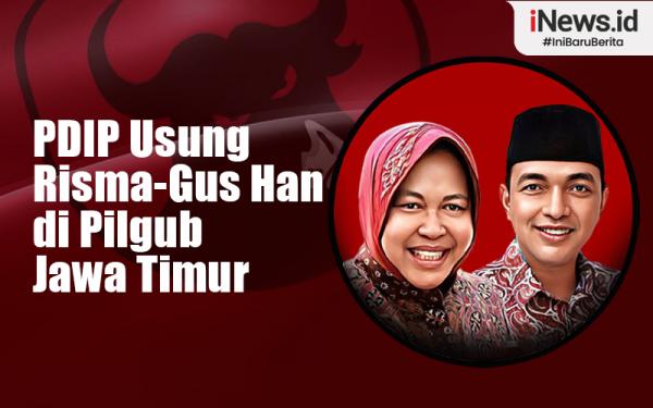 Infografis PDIP Usung Risma-Gus Han di Pilgub Jatim Infografis PDIP Usung Risma-Gus Han di Pilgub Jatim
