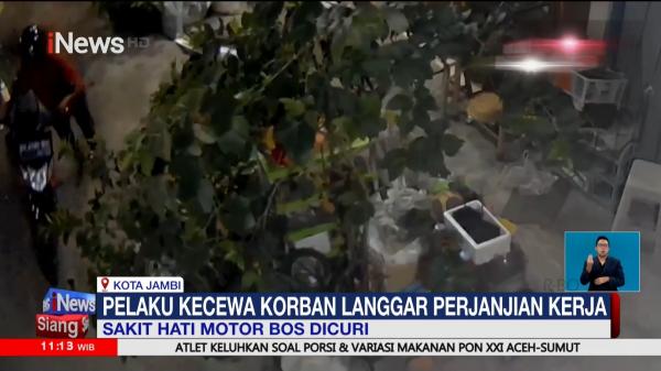Sakit Hati, Dua Pria di Jambi Nekat Curi Motor Bosnya