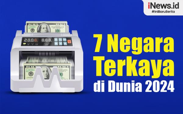 Infografis Daftar 7 Negara Terkaya di Dunia 2024