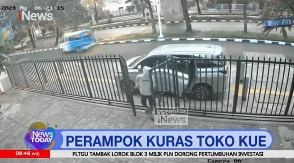 Detik-Detik Rampok Curi Barang dan Uang Toko Kue di Pulogadung